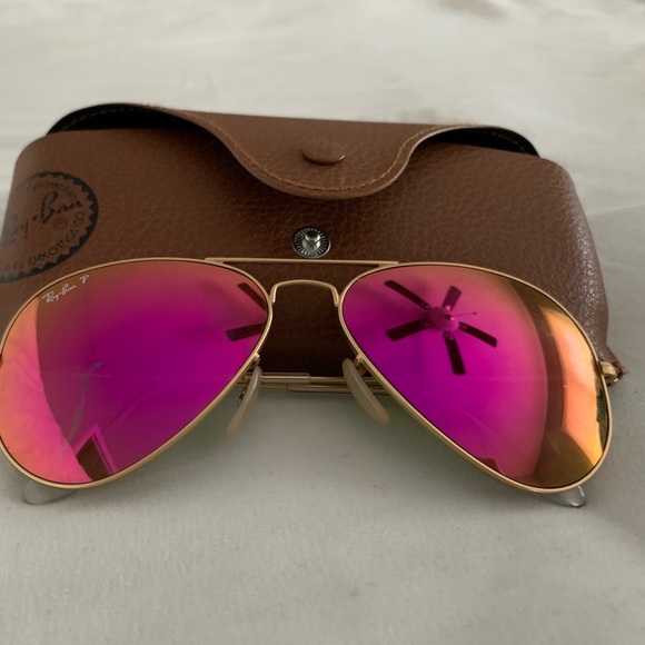 Ray-Ban | Accessories | Pinkgold Aviator | Poshmark